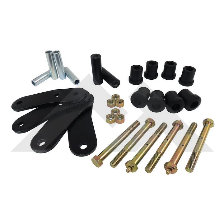 Heavy Duty Greasable Shackle Kit: RT Off-Road