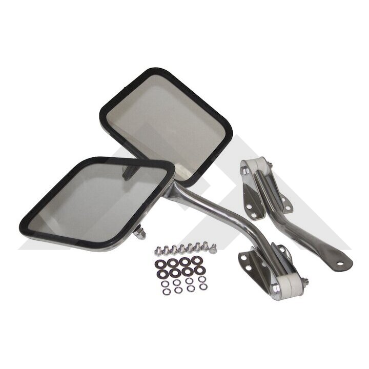 Complete Side Mirror Set (Stainless): RT Off-Road