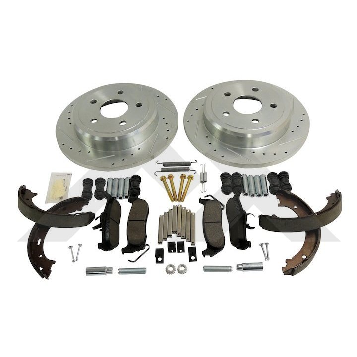 Performance Brake Kit (Rear; Drilled & Slotted): RT Off-Road
