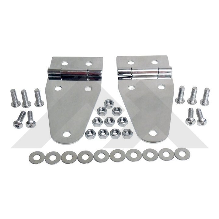 Hood Hinge Set (Stainless): RT Off-Road