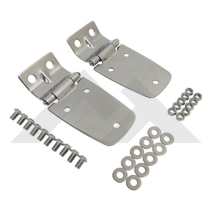 Hood Hinges (Stainless): RT Off-Road